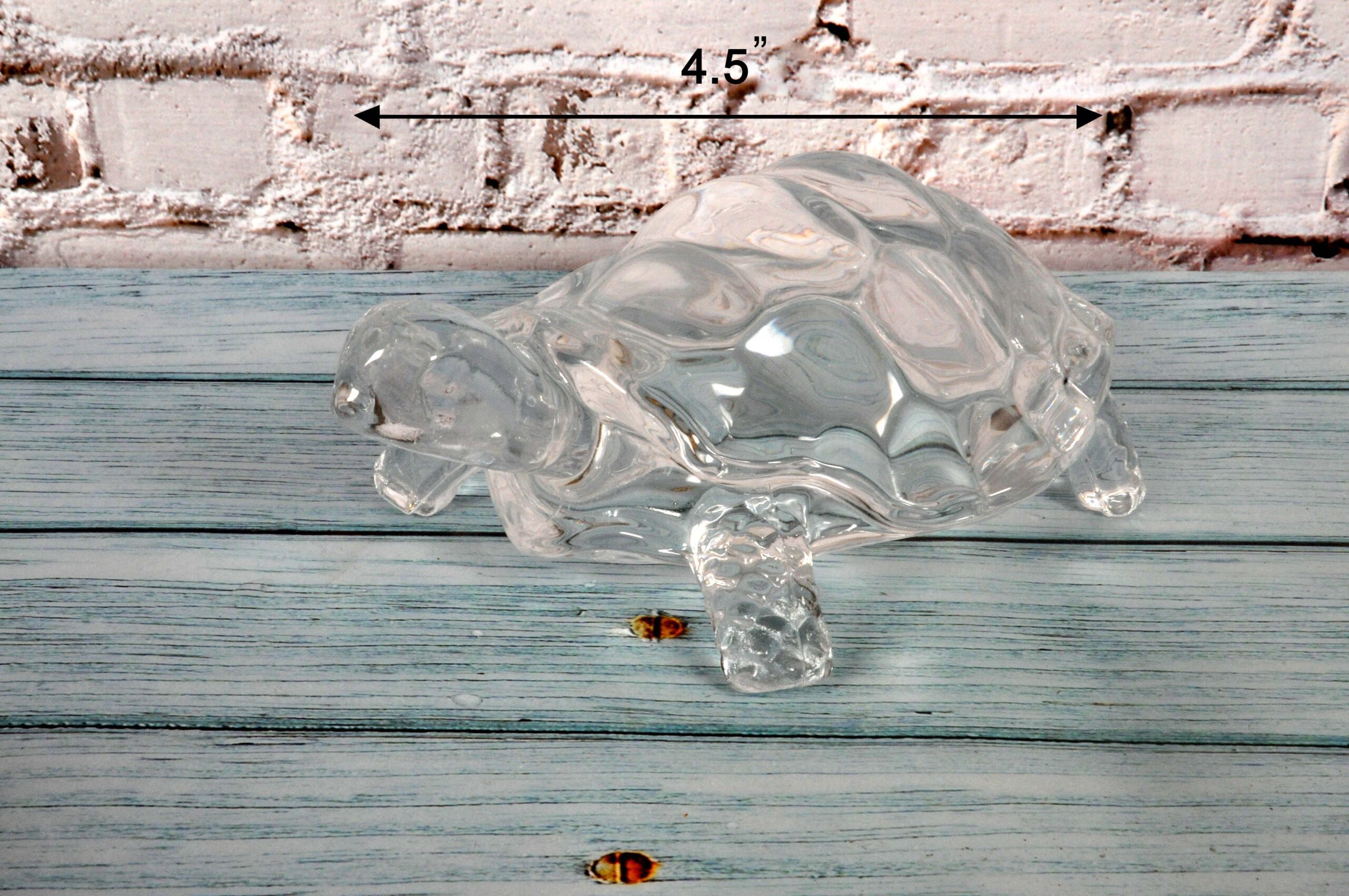 Crystal Tortoise Good Luck Showpiece | Medium Size Turtle